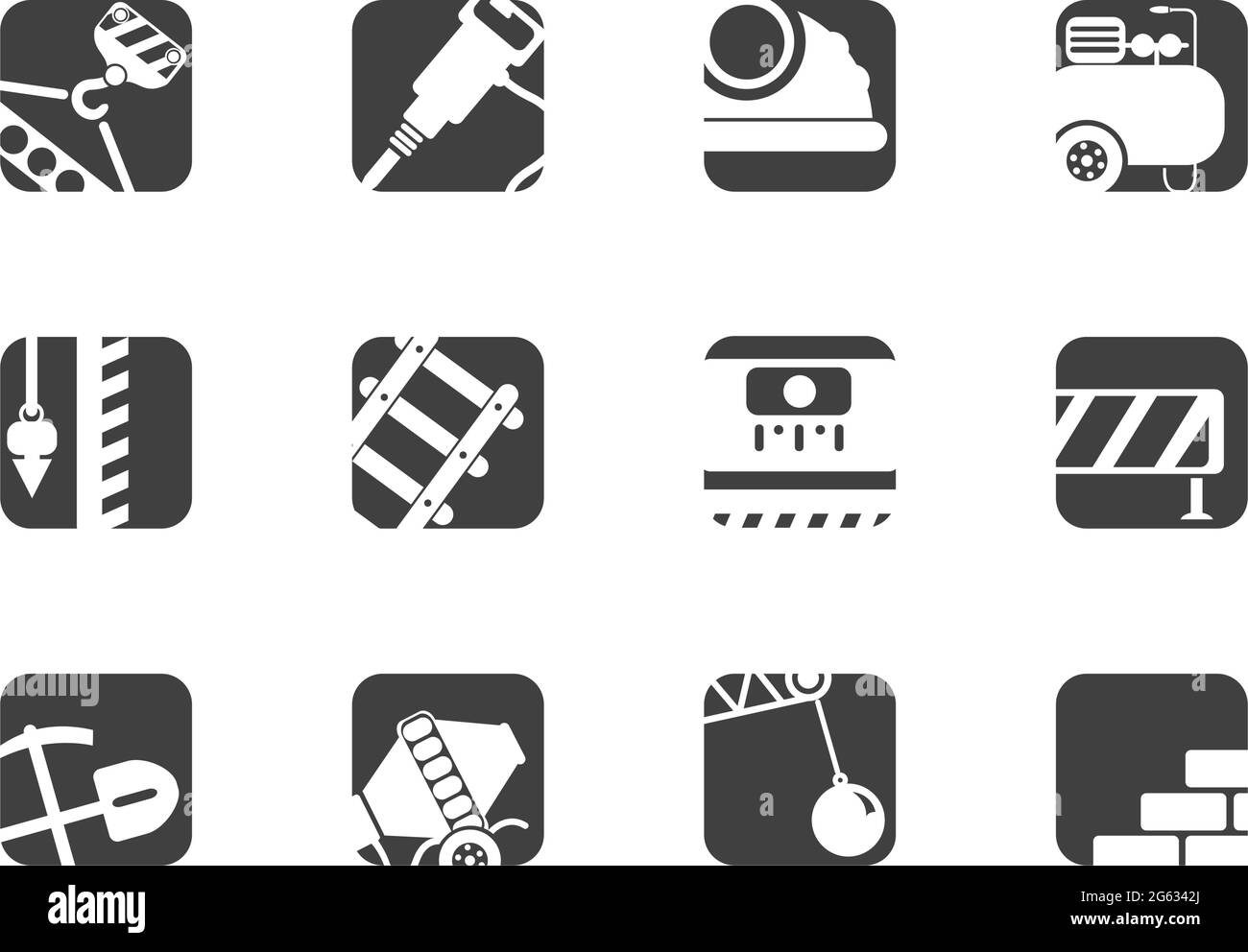 Home construction icon set Stock Vector Image & Art - Alamy