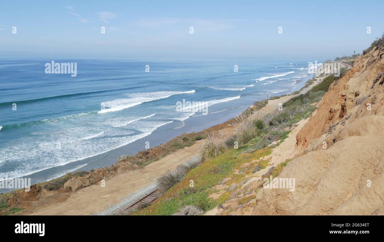 Seascape vista point, viewpoint in Del Mar near Torrey Pines ...