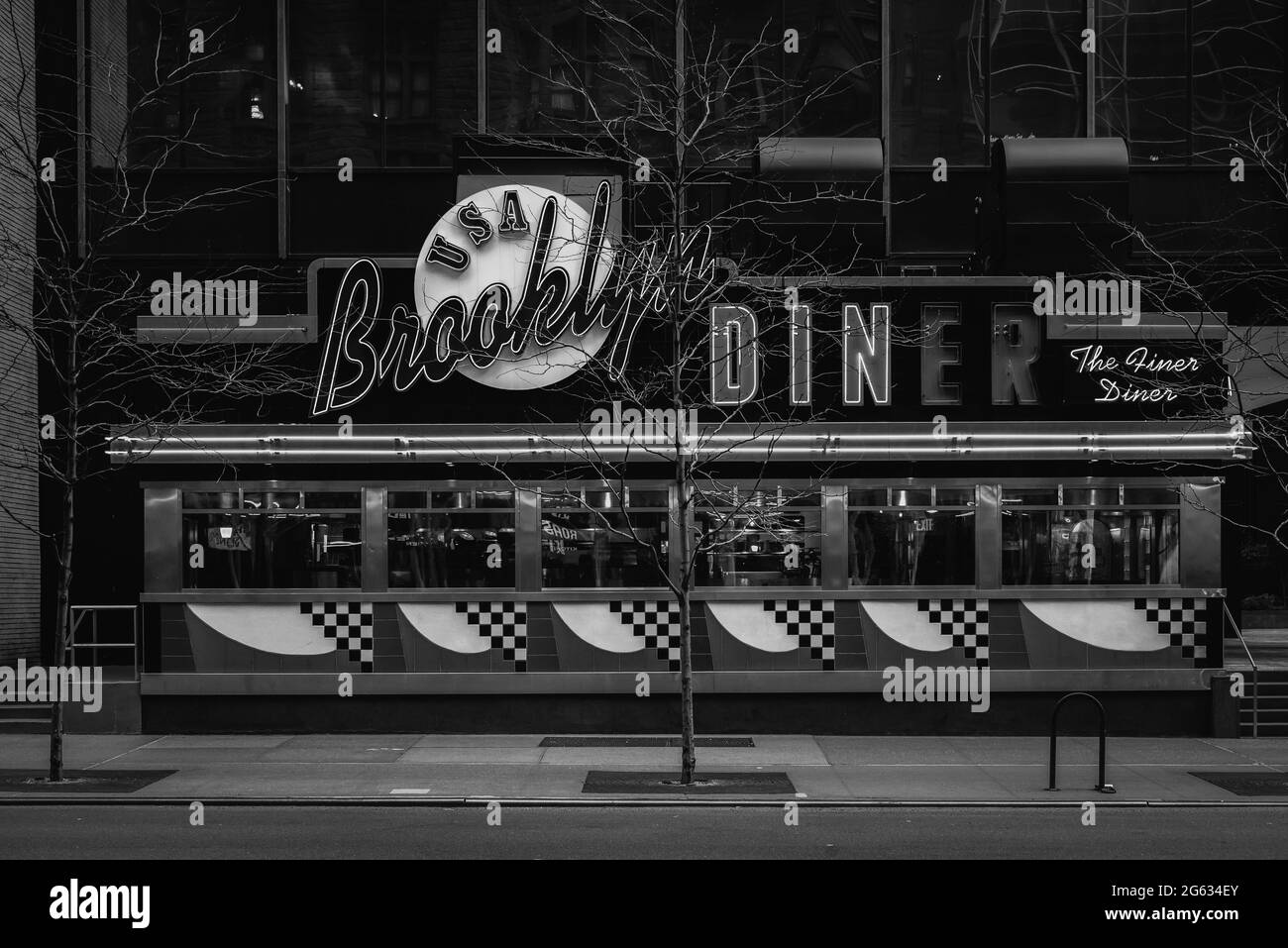 The Brooklyn Diner, in Midtown Manhattan, New York City Stock Photo - Alamy