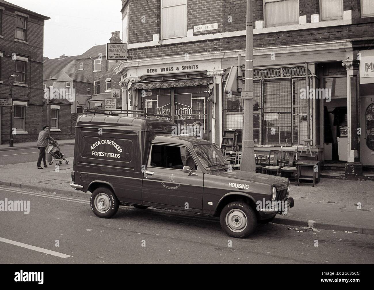 Forest Fields, inner-city Nottingham, UK 1985 Stock Photo - Alamy