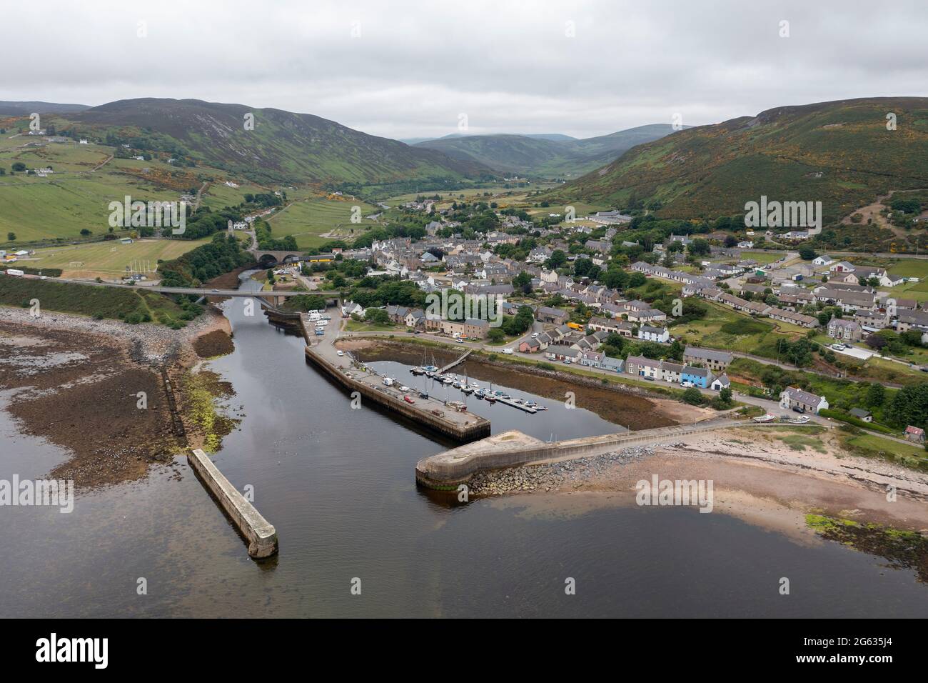 Helmsdale Aerial High Resolution Stock Photography and Images - Alamy