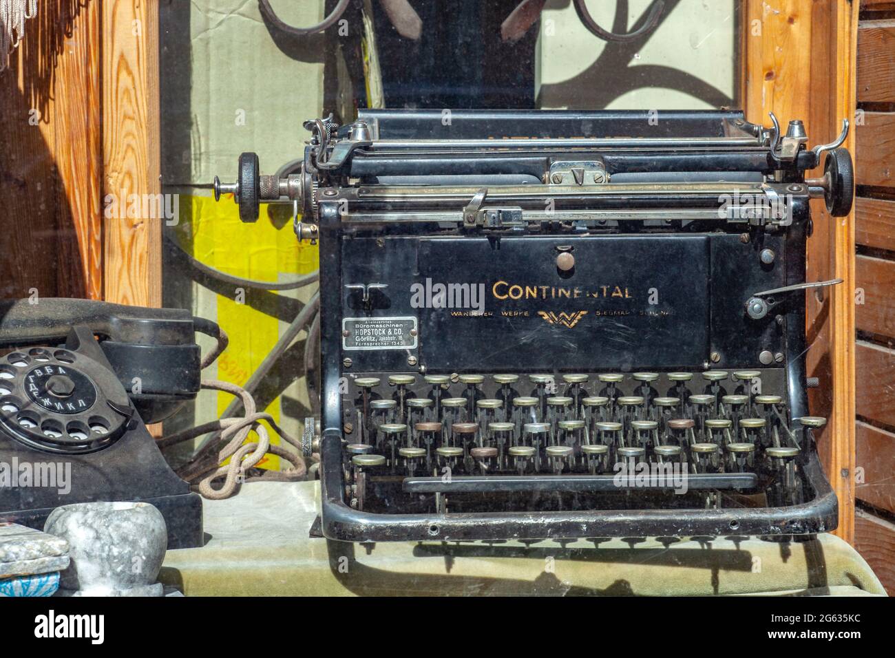 Lviv, Ukraine - 28 May 2020: Antique German typewriter and retro ...