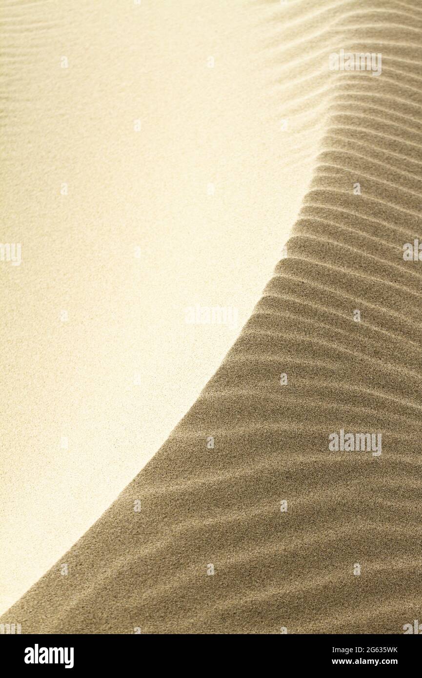 Regular Ripples, Wavelike Shapes On A Sand Dune Caused By Water And ...