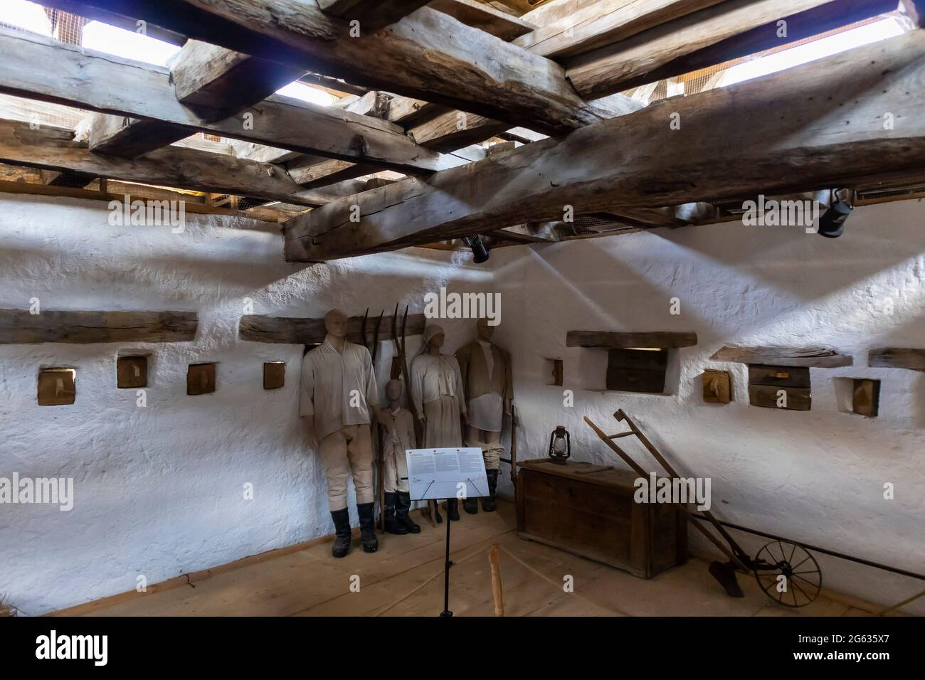 Alma Vii, Transylvania, Romania - 27 June, 2021: Inside of Fortified ...