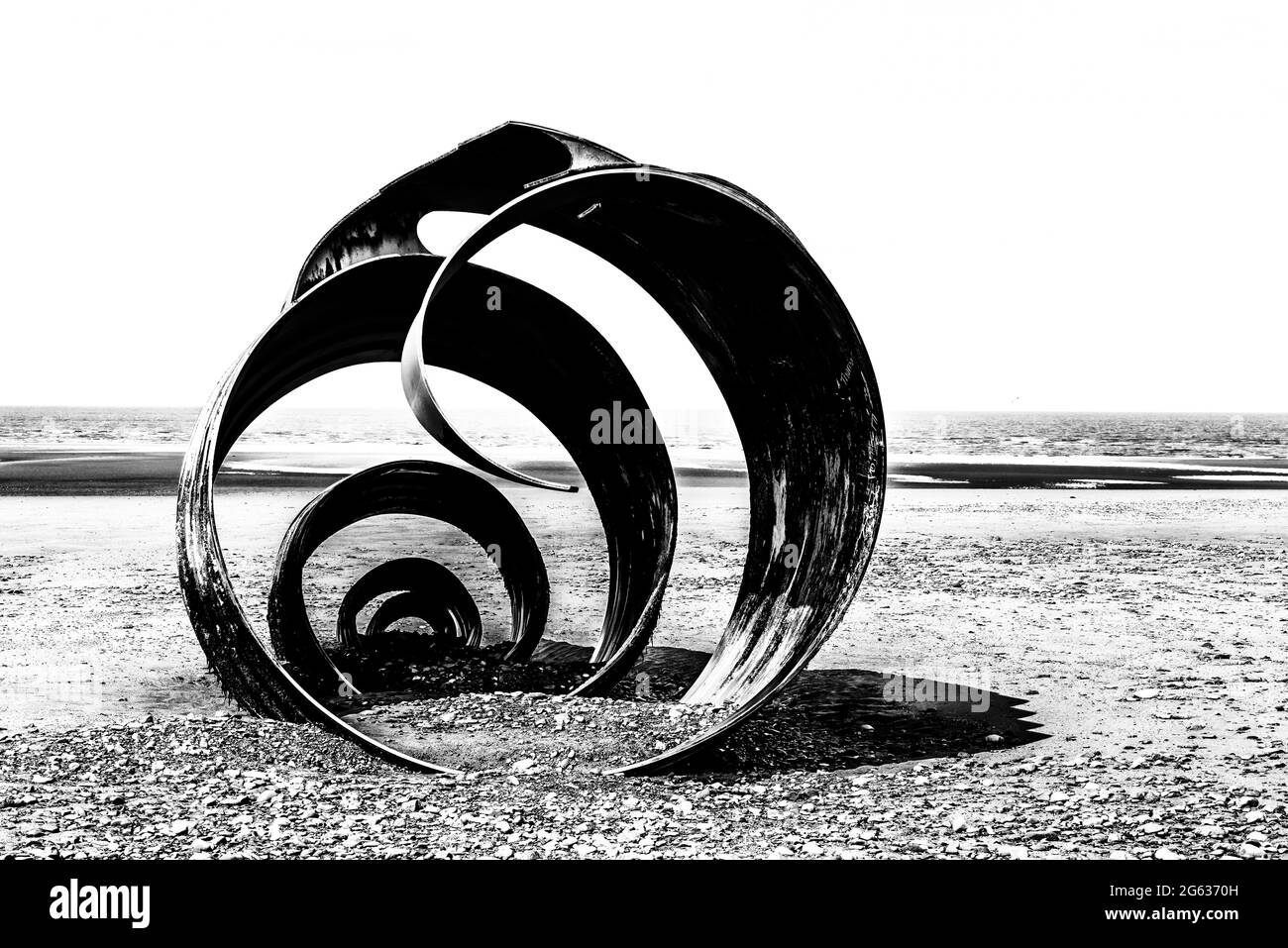 This sculpture in monochrome is known as Mary's Shell is located on the ...