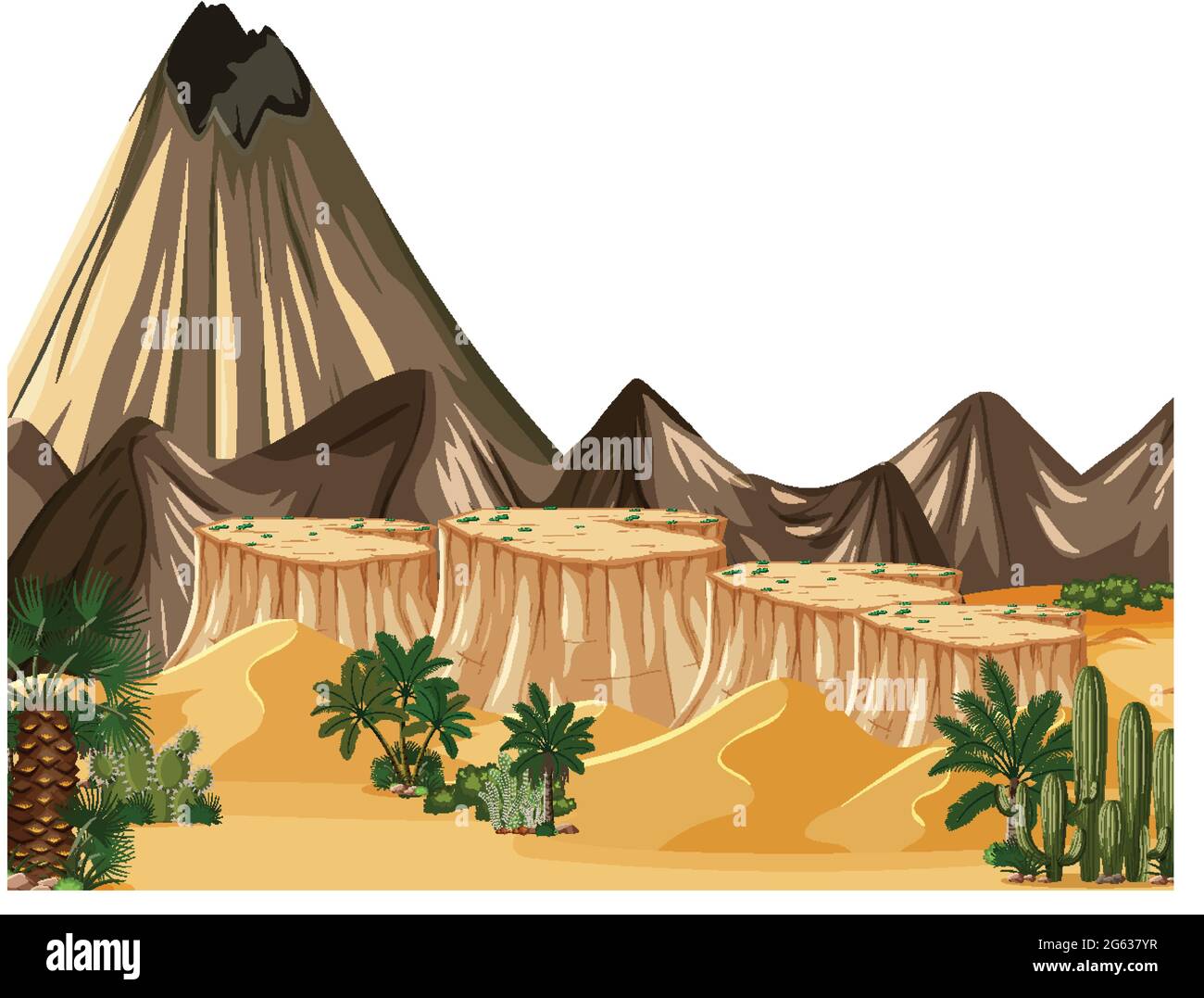 Clipart Desert Mountains