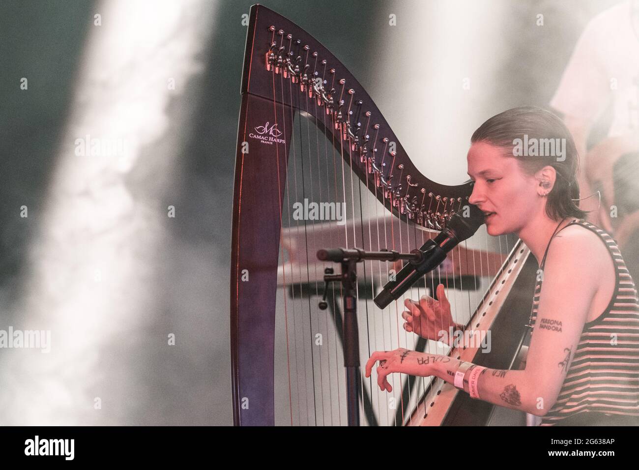 Roskilde, Denmark. 01st July, 2021. The Danish singer musician and ...