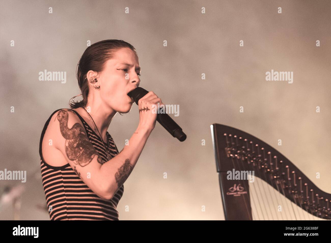 Roskilde, Denmark. 01st July, 2021. The Danish singer musician and ...