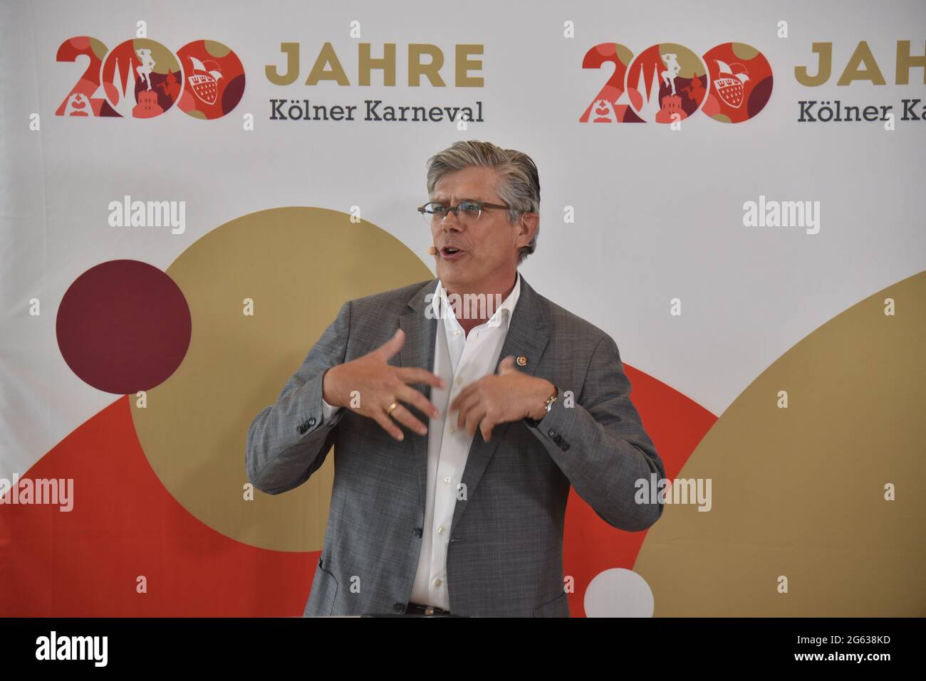 Cologne, Germany. 01st July, 2021. Heinz-Günther Hunold, President of ...