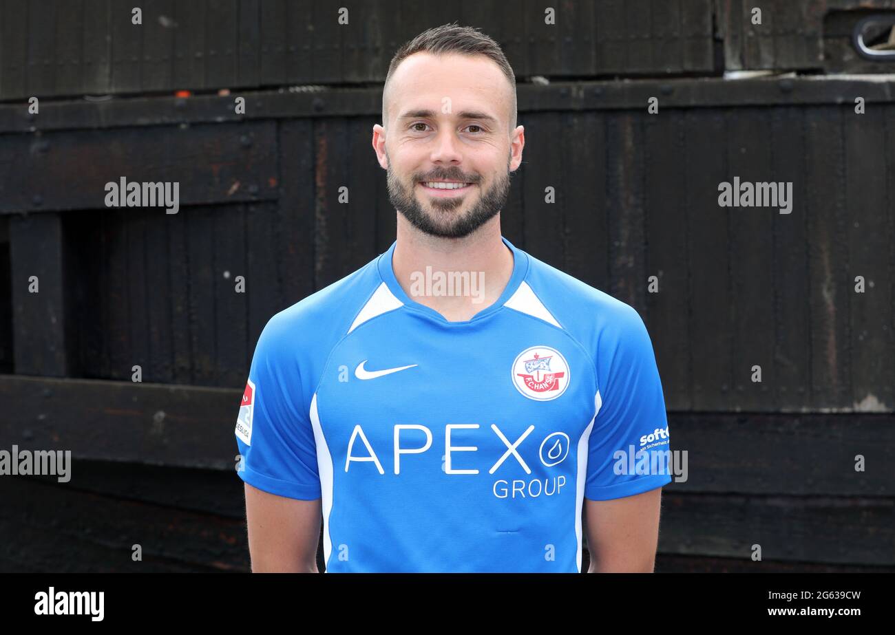 Wismar, Germany. 01st July, 2021. Pascal Breier at the photo session ...