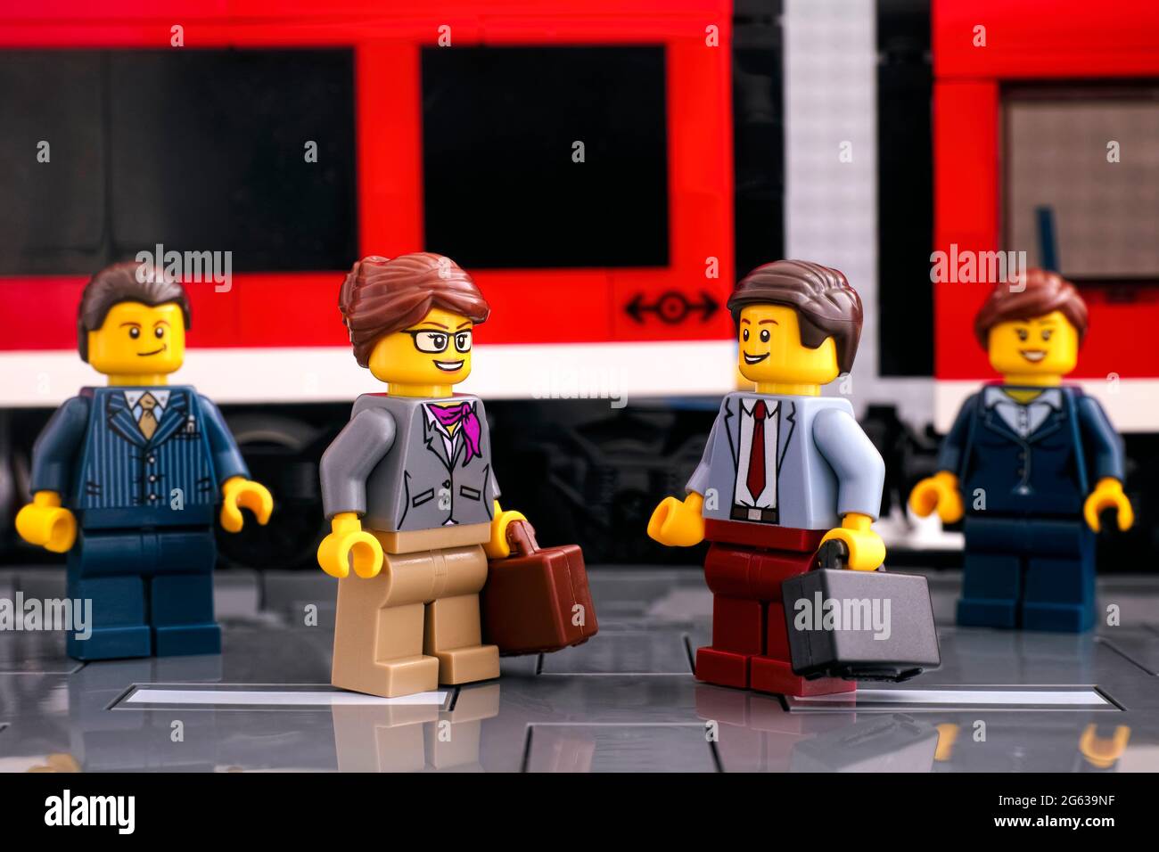 Lego red suit brick hi-res stock photography and images - Alamy