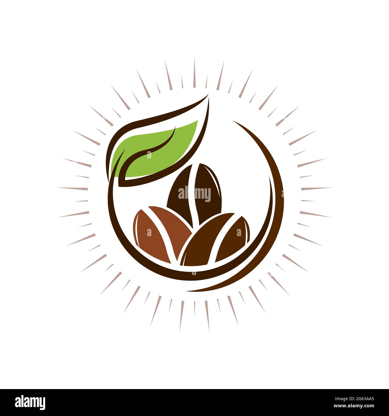 coffee bean icon vector illustration template Stock Vector Image & Art ...