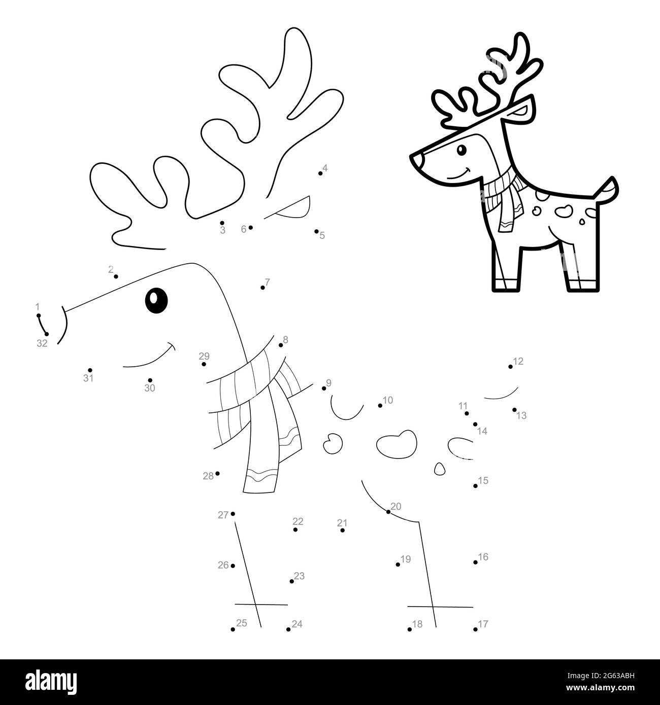 Christmas Dot To Dot Christmas Stocking Connect The Dots Activity Page