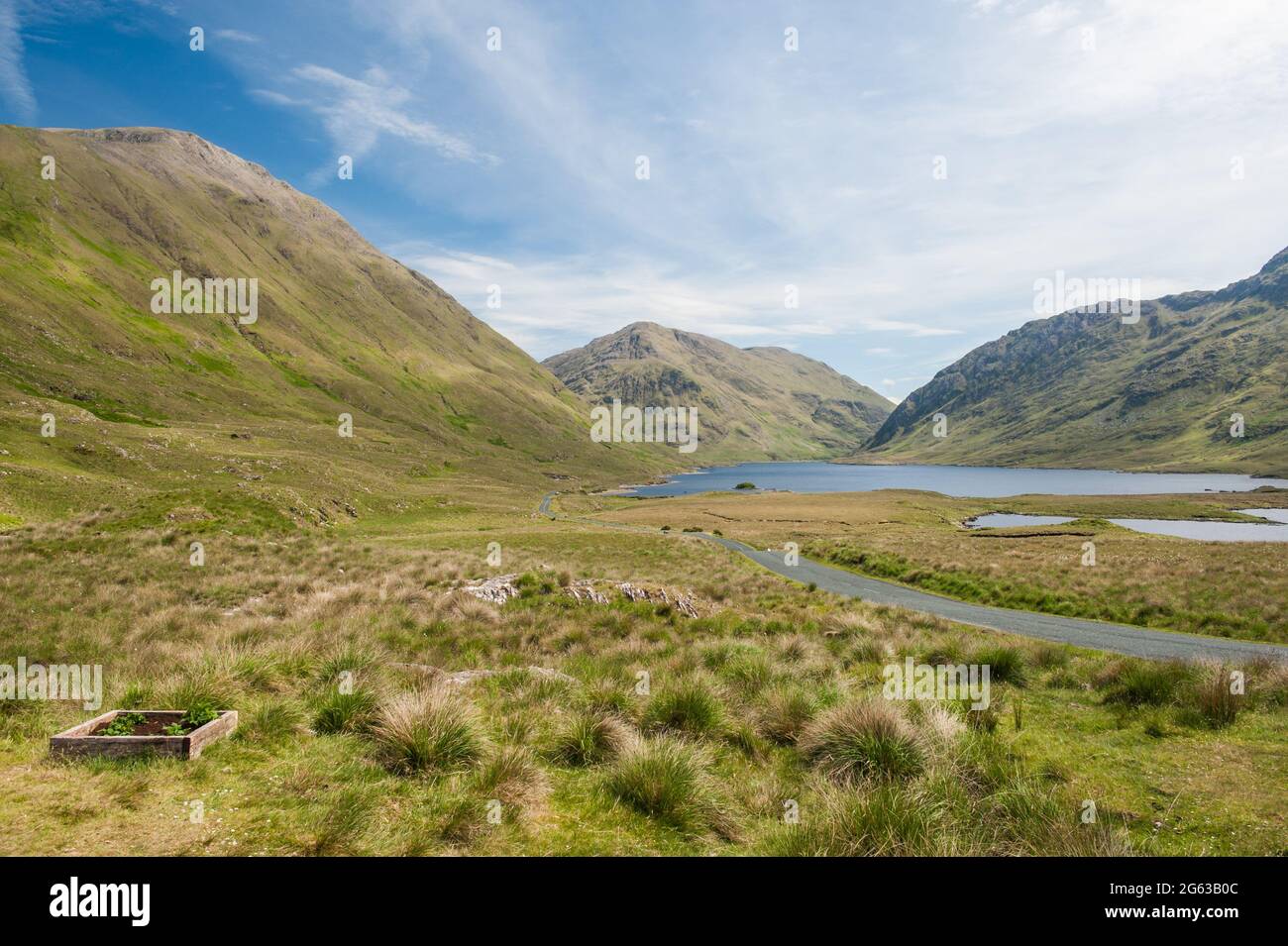 View from Doolough Famine Memorial, Doolough Valley, R335, Connemara ...