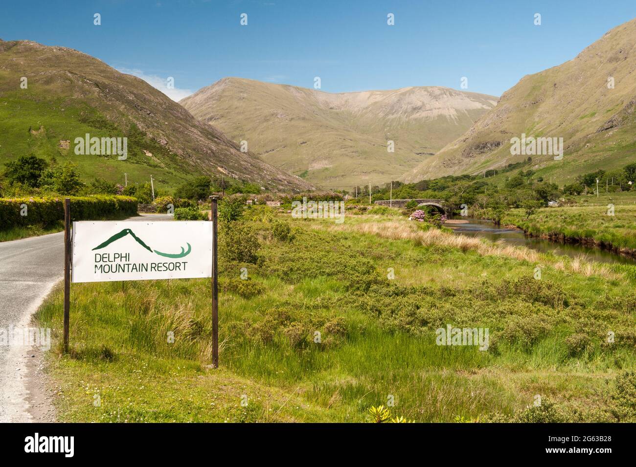 Delphi Mountain Resort, Leenane, Connemara, Galway, Ireland Stock Photo ...