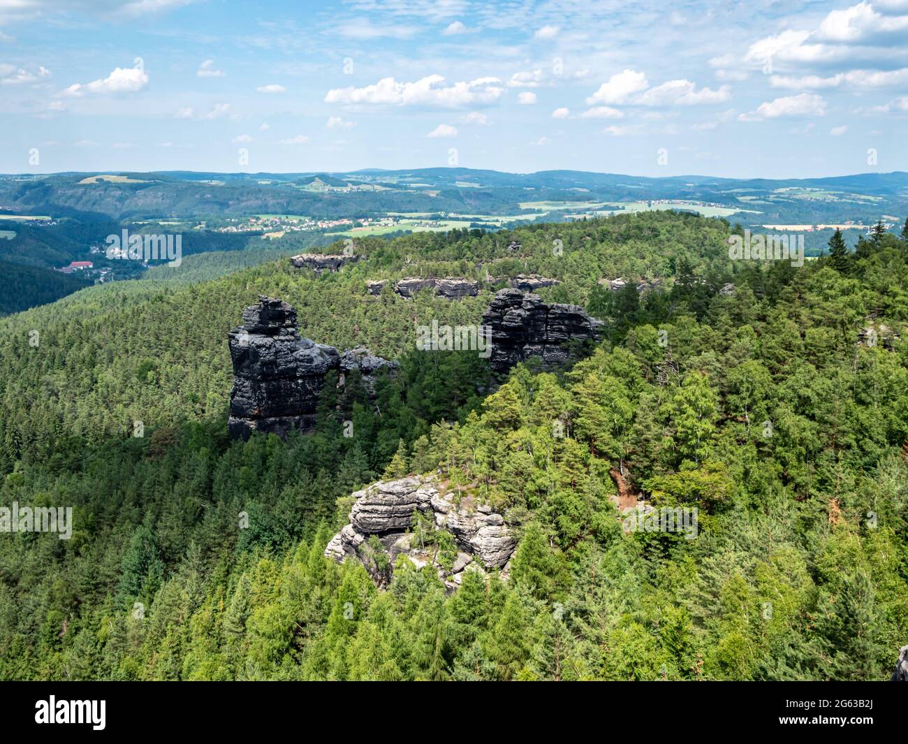 Table mountain in elbe sandstone mountains hi-res stock photography and ...