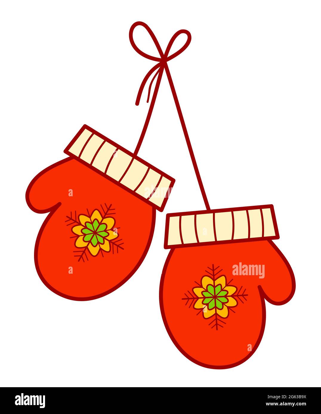 Christmas cartoons clip art . Mittens clipart illustration Stock Photo ...