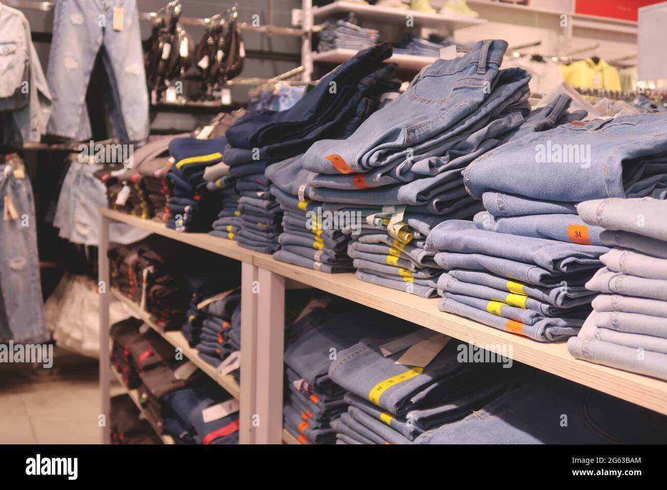 Clothes for sale at the market Stock Photo - Alamy