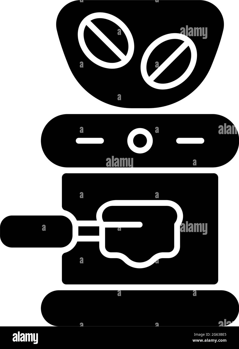 Modern electric coffee grinder Stock Vector Images - Alamy