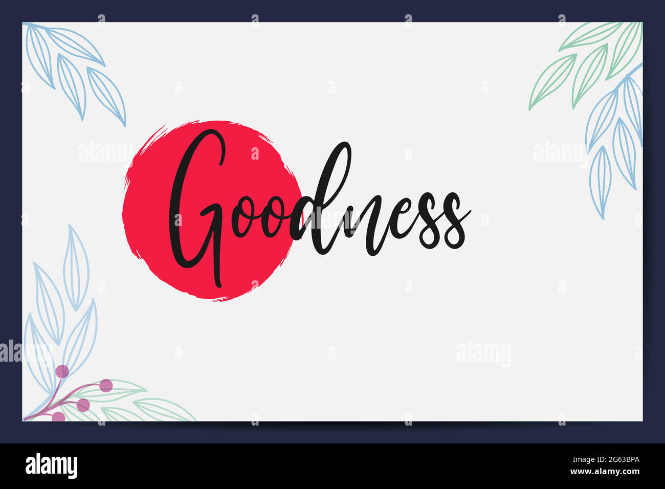 goodness word text typography design logo icon in white background ...