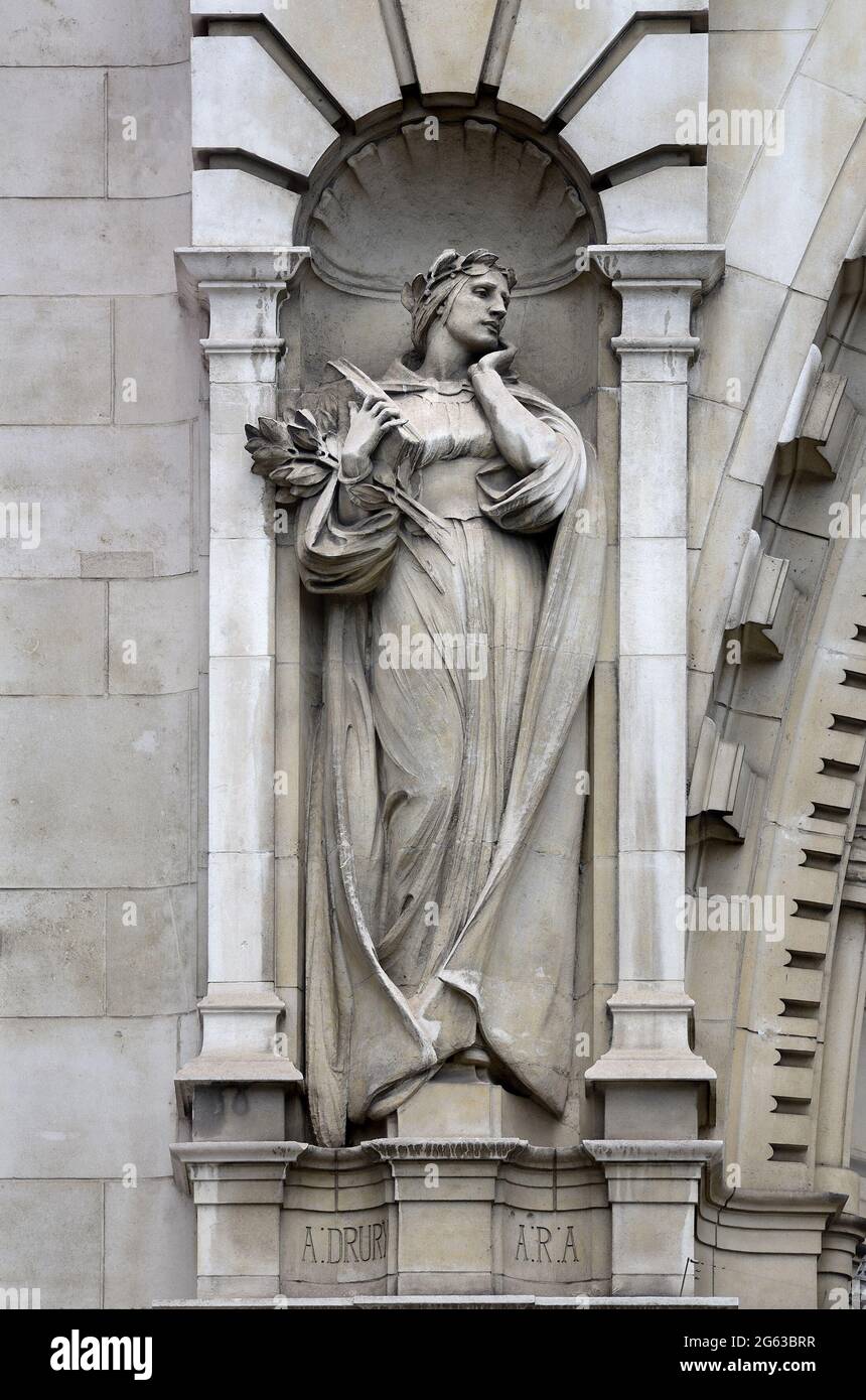 London, England, UK. Statue of "Inspiration" by Alfred Drury on the ...