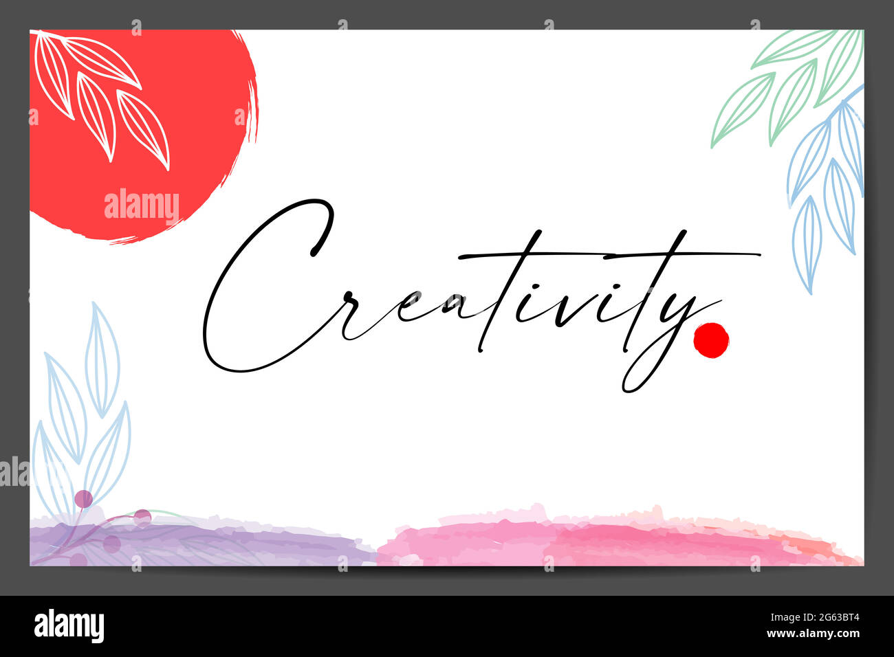 Creativity word text typography design logo icon in white background ...