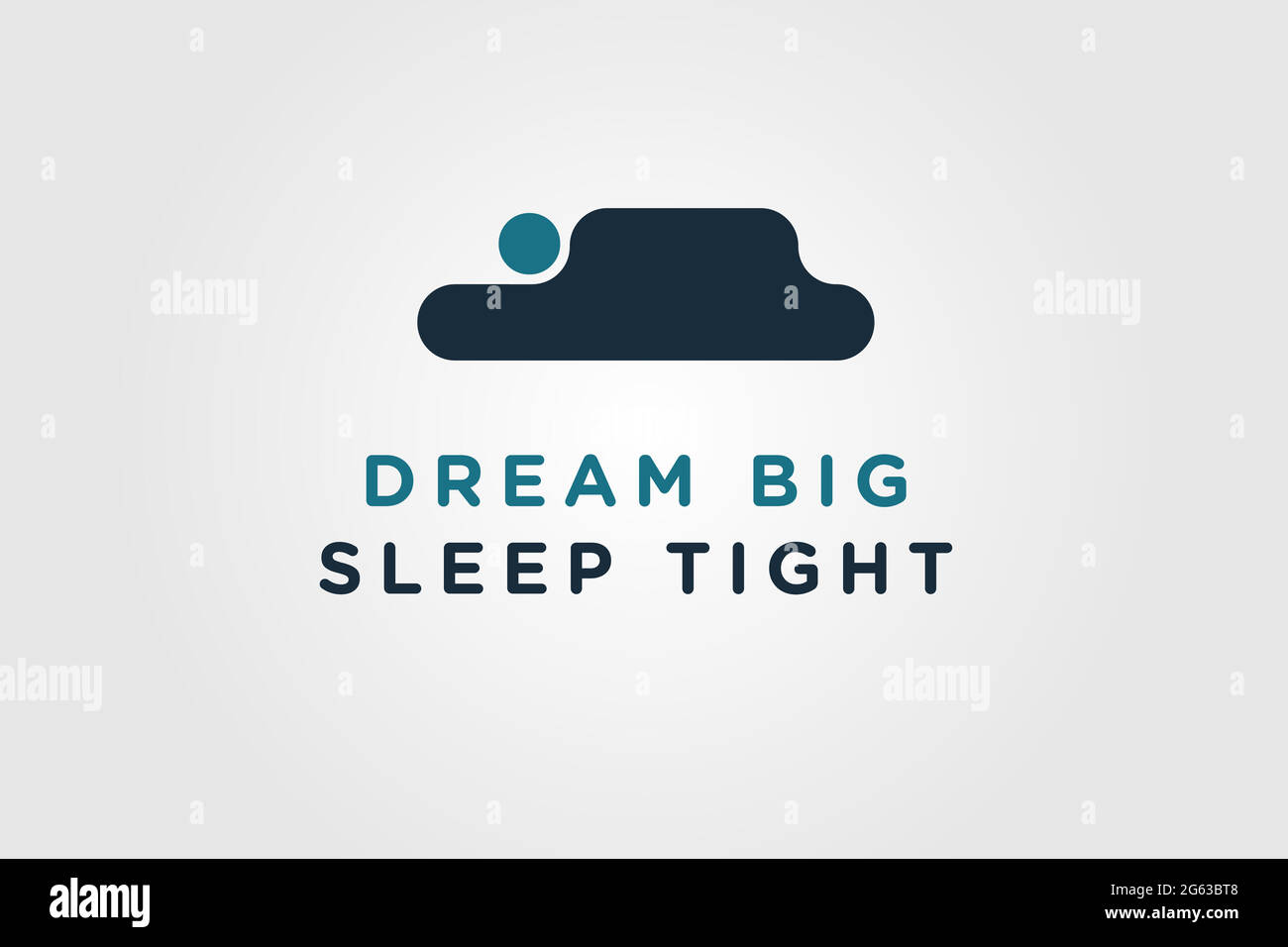 man sleeping on bed, illustration for dream big sleep tight,life in ...