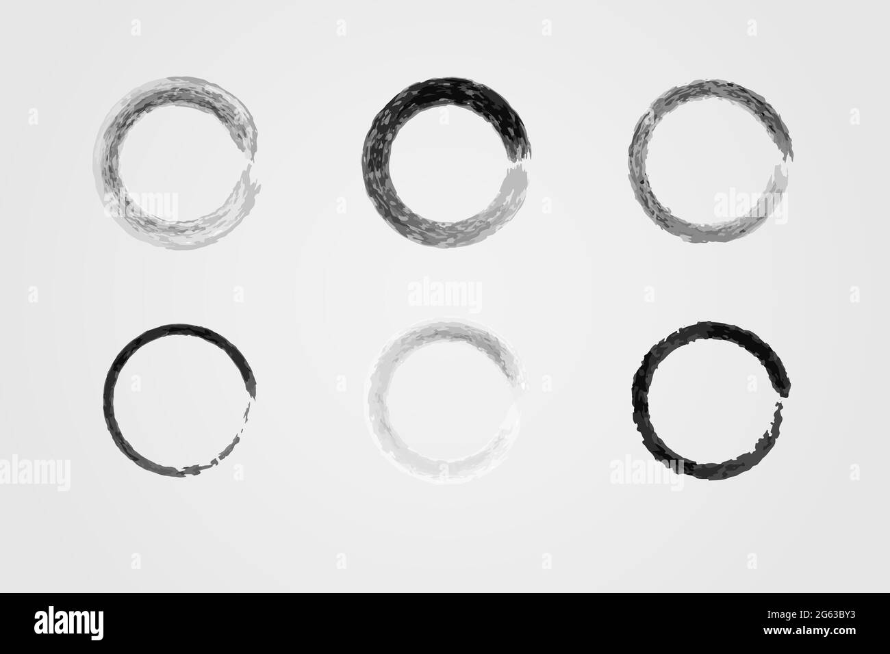 new collection set of vector Grunge frame collection. rounded Grunge ...