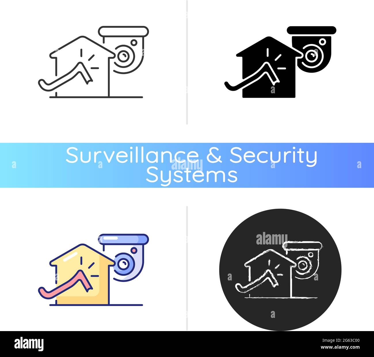 Avoiding crime Stock Vector Images - Alamy