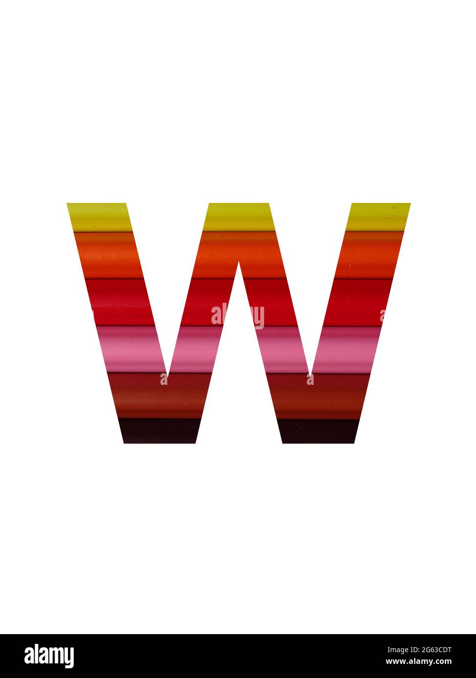 W typography font letter type hi-res stock photography and images - Alamy