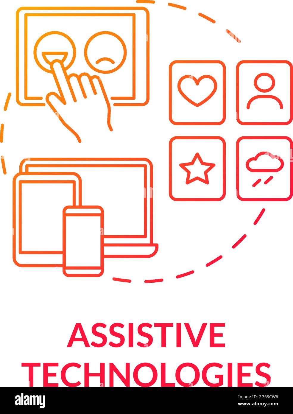 Assistive technology learning Stock Vector Images - Alamy