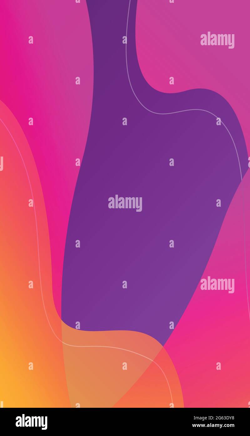 Abstract bright background, multicolored wavy lines - Vector ...