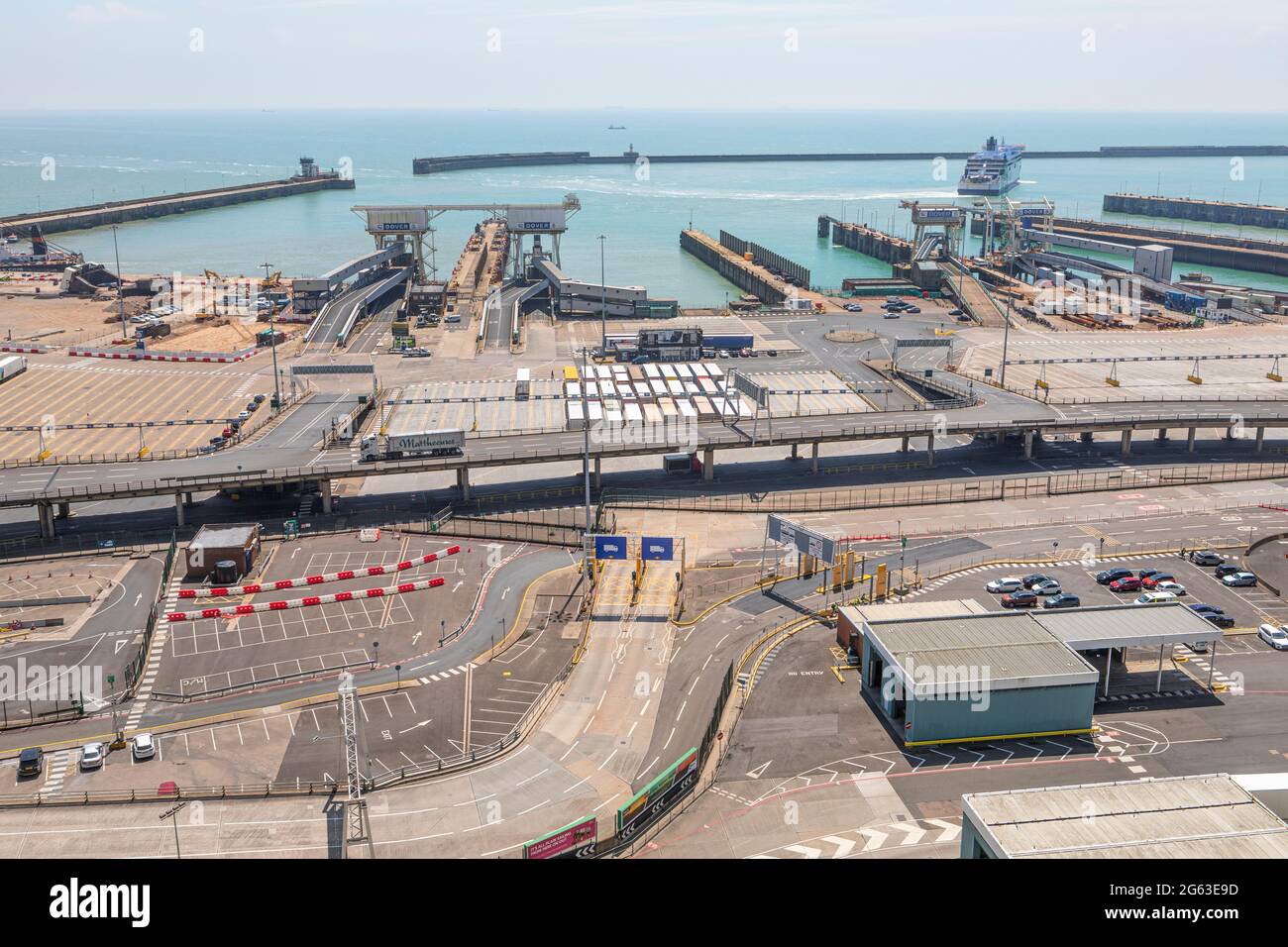 A very empty Port of Dover, Kent, UK Stock Photo - Alamy