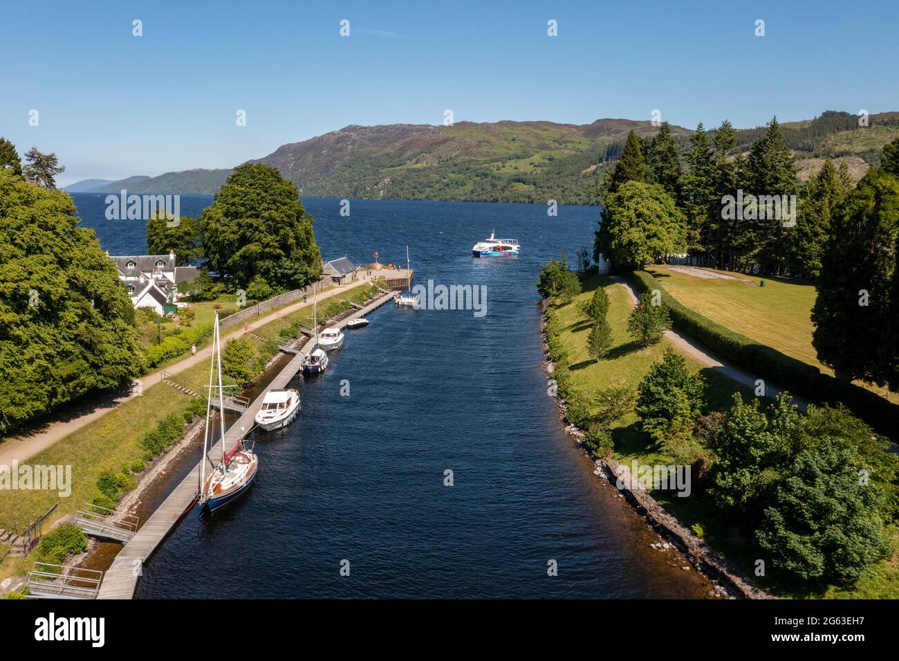 Aerial view of fort augustus hi-res stock photography and images - Alamy
