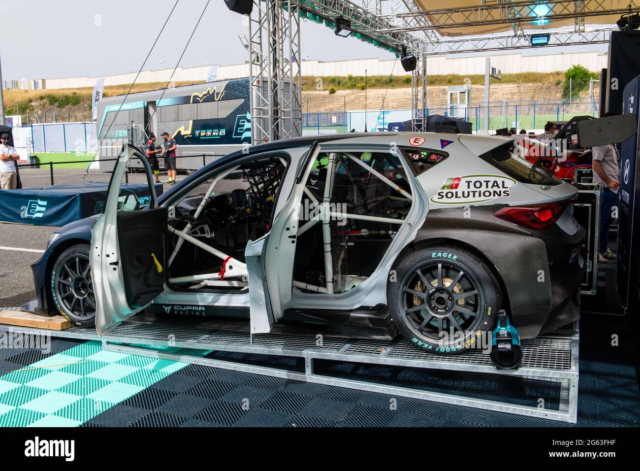 Vallelunga, Italy, June 19 2021, Pure ETCR Championship.Racing touring ...