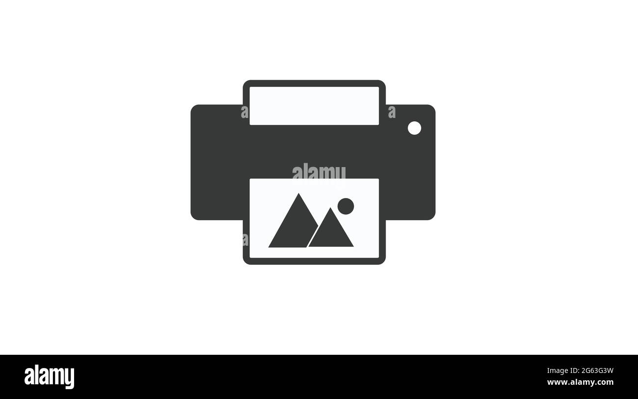 Printer Icon, Print Sign. Vector isolated editable illustration of a ...