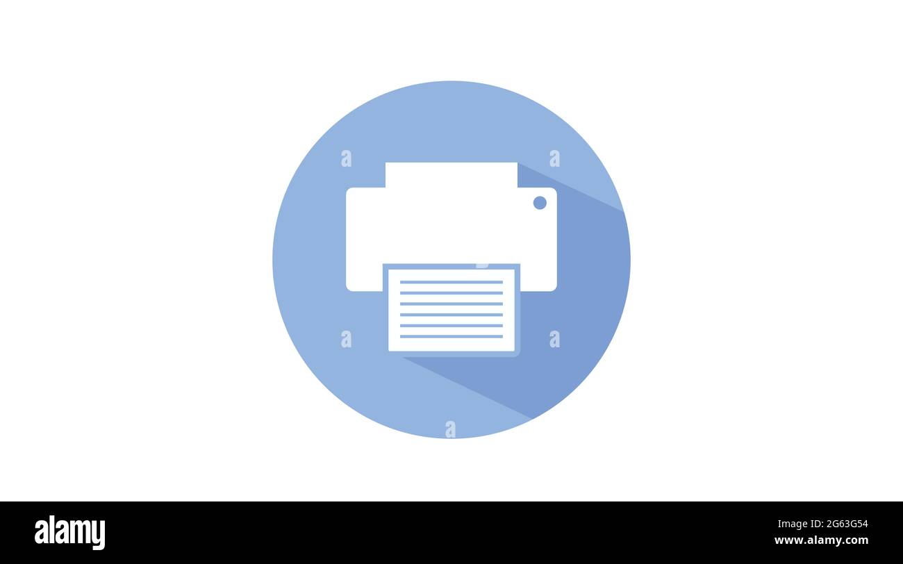 Printer Icon, Print Sign. Vector isolated editable illustration of a ...