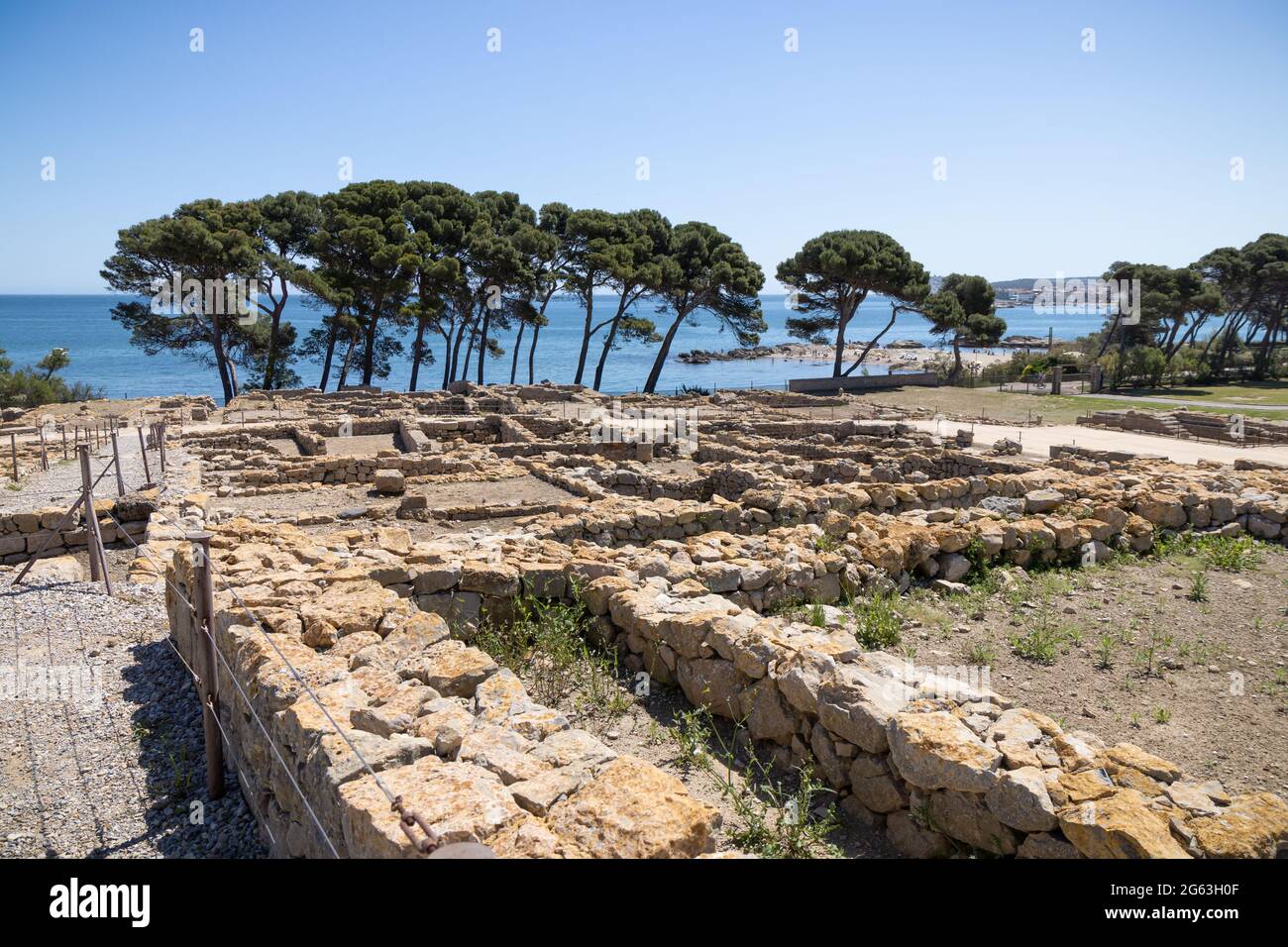EMPURIES, SPAIN-MAY 8, 2021: Archaeological Remains of ancient city ...