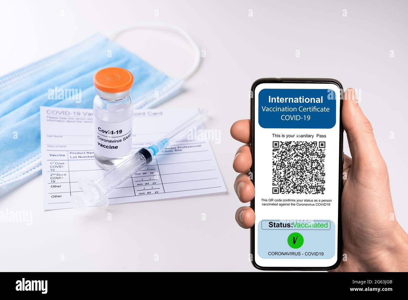 Health pass control hi-res stock photography and images - Alamy