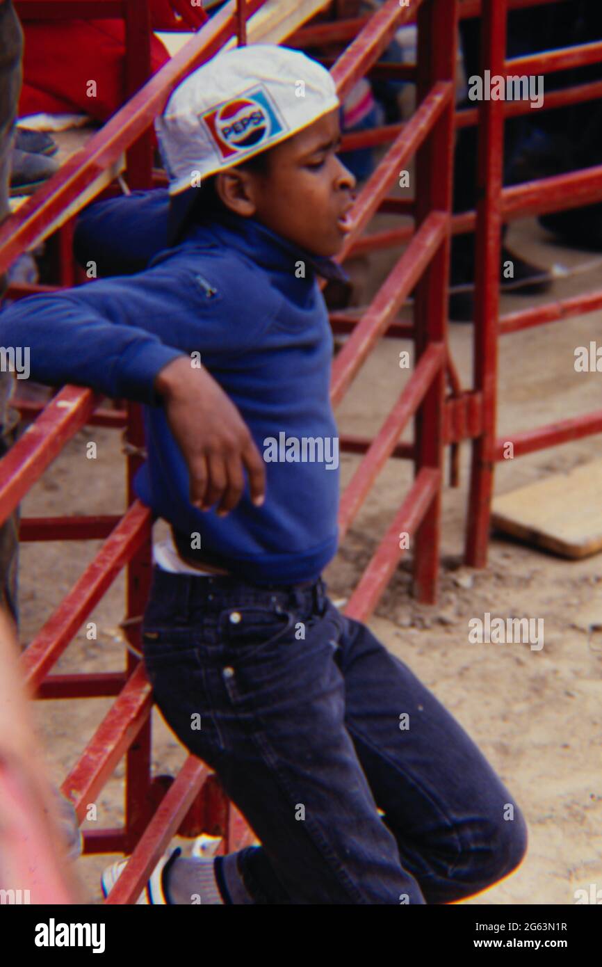 Black Rodeo Championship Stable Hand Stock Photo - Alamy