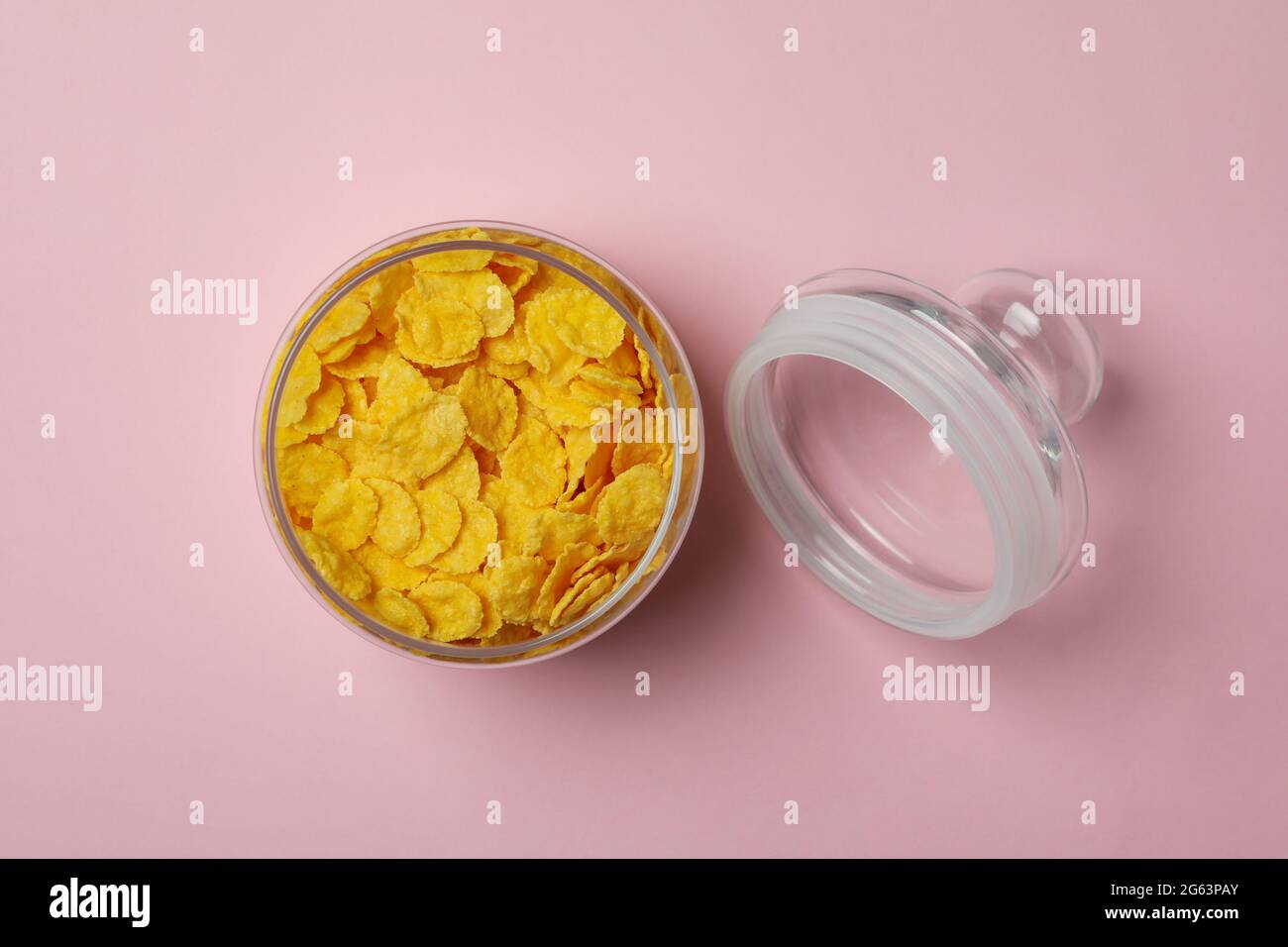 Jar corn flakes milk fresh hi-res stock photography and images - Alamy