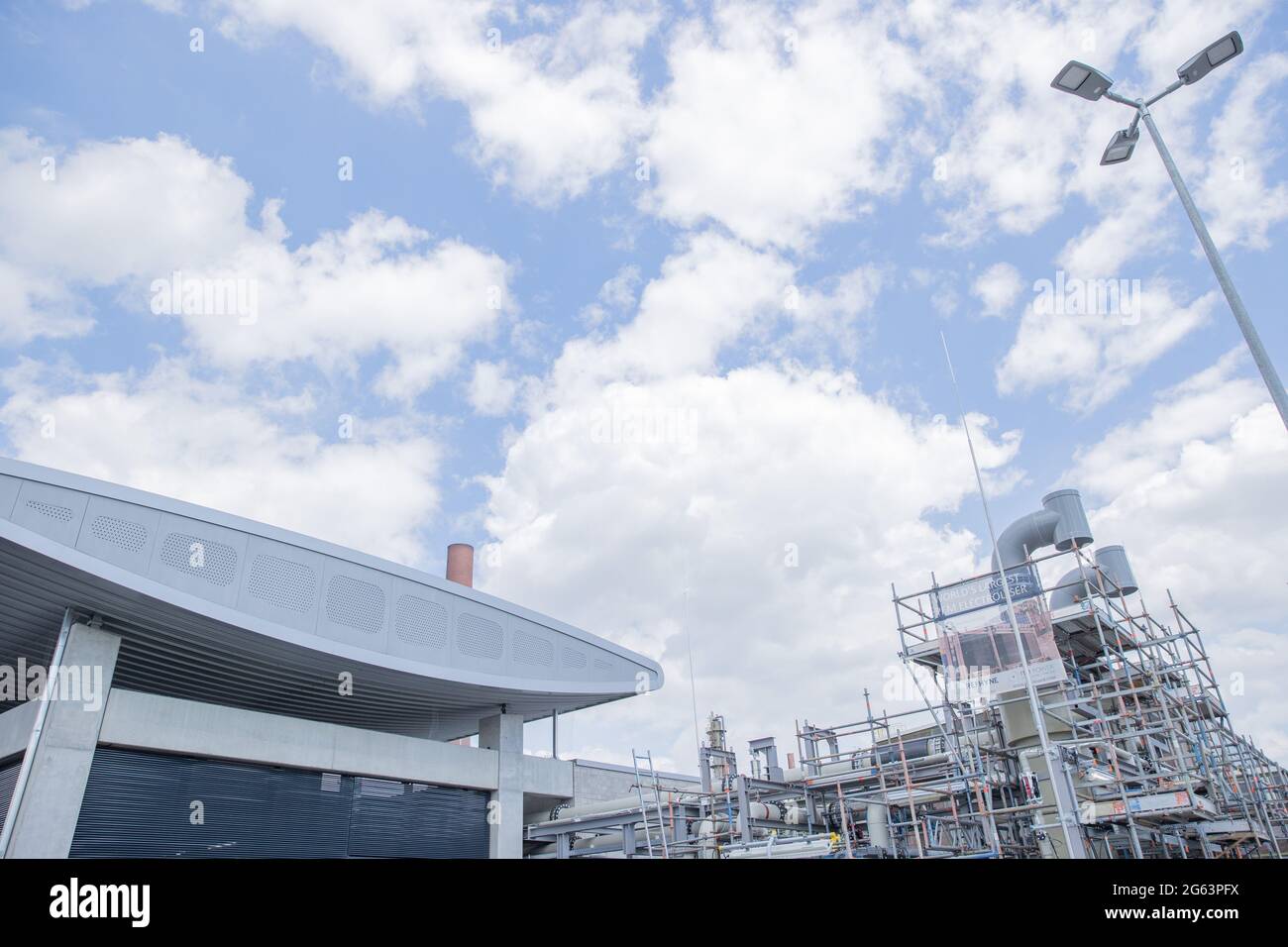 Wesseling, Germany. 02nd July, 2021. View of the new hydrogen ...