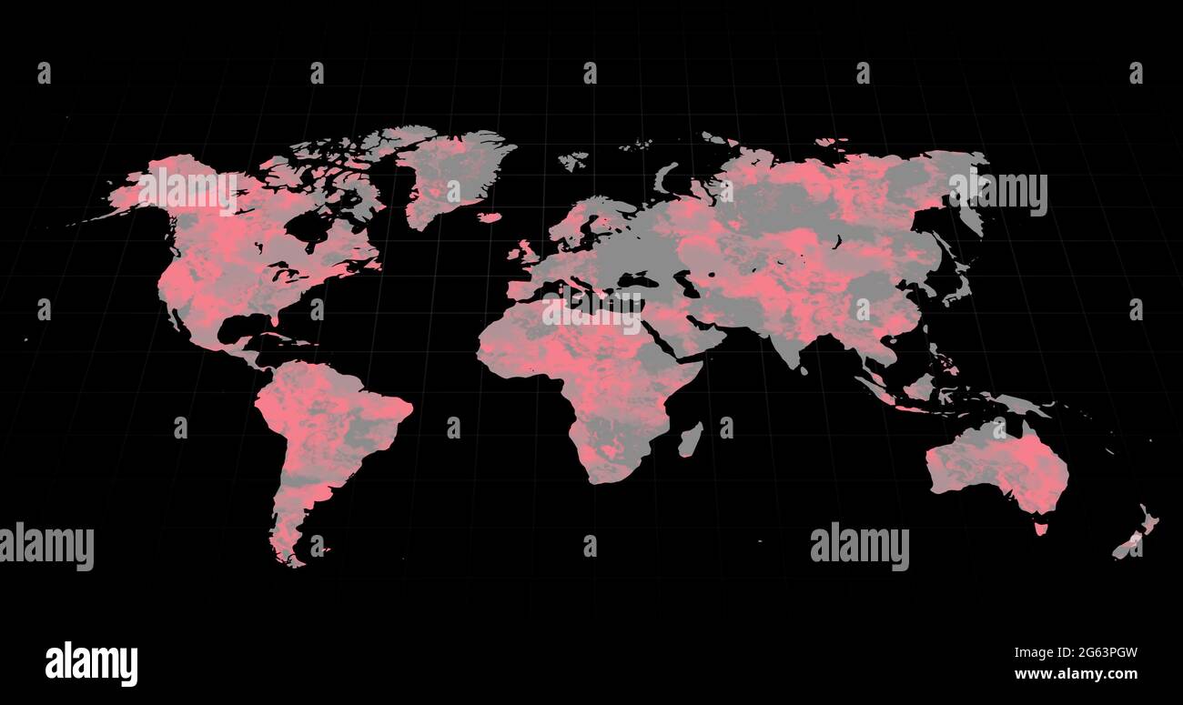 Grey world map hi-res stock photography and images - Alamy