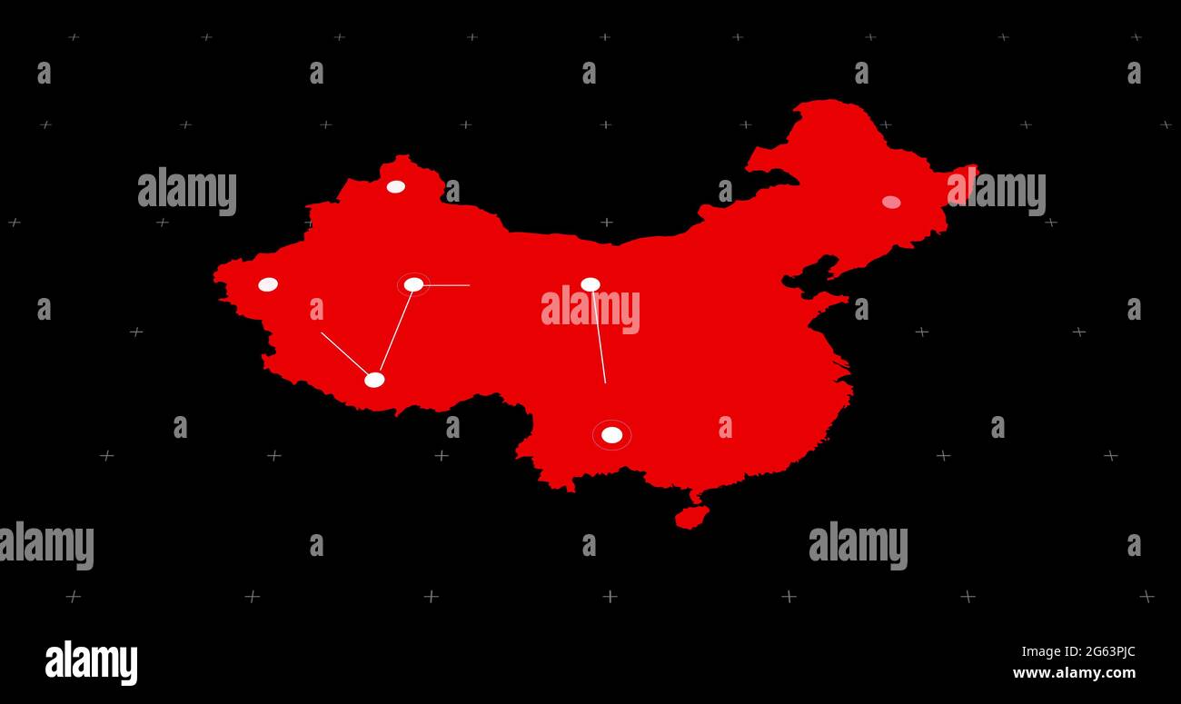 Digital map points hi-res stock photography and images - Alamy
