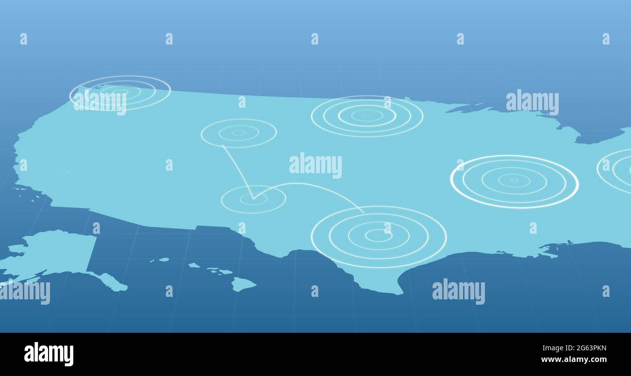 Blue map hi-res stock photography and images - Alamy