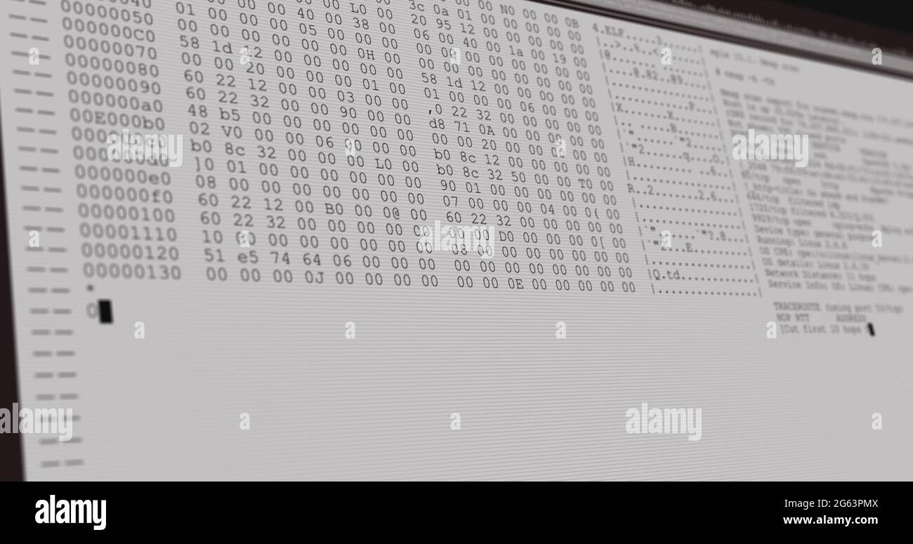 Image of data processing on grey computer screen Stock Photo - Alamy