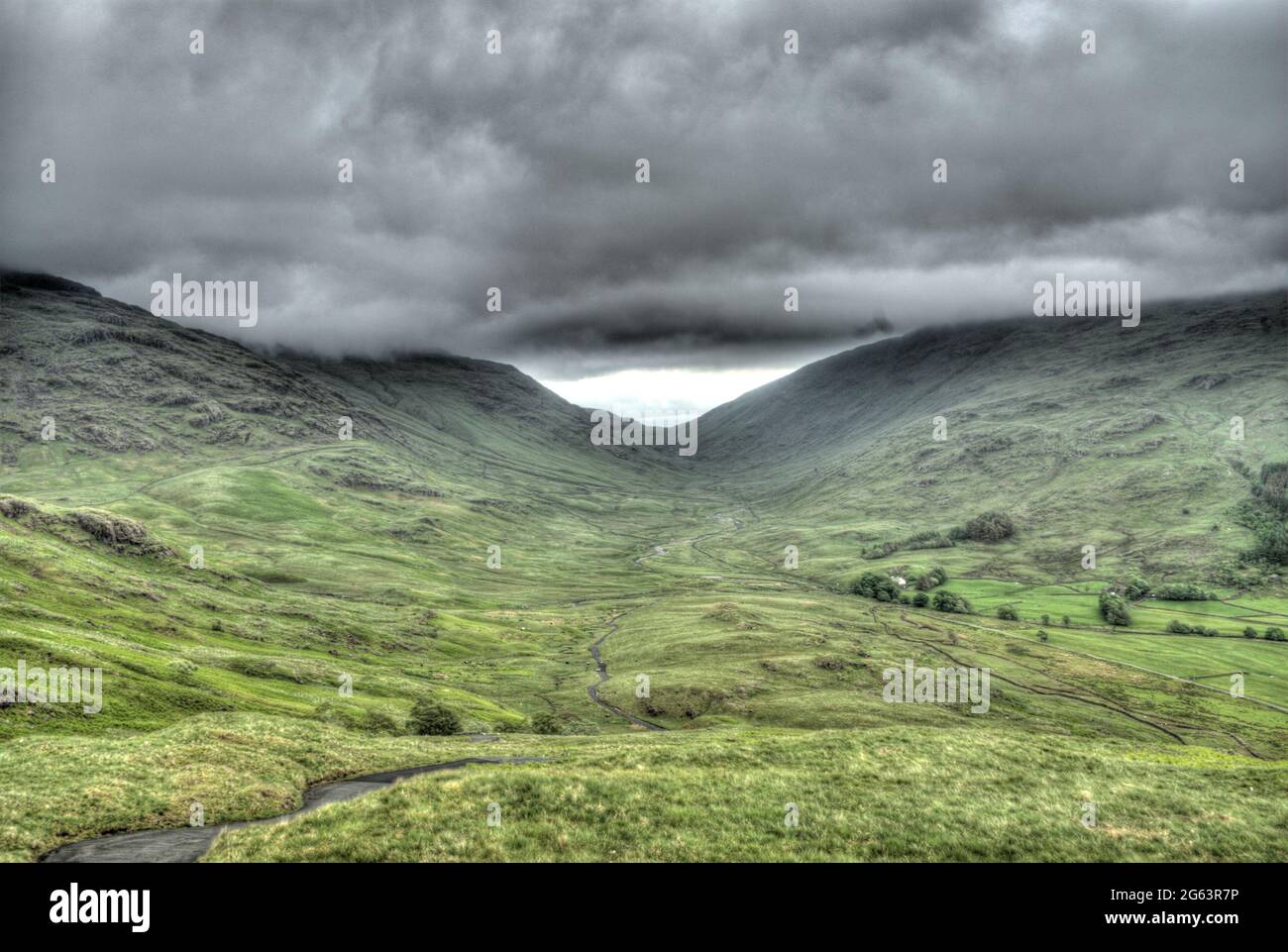 Grasmere lake england looking down hi-res stock photography and images ...
