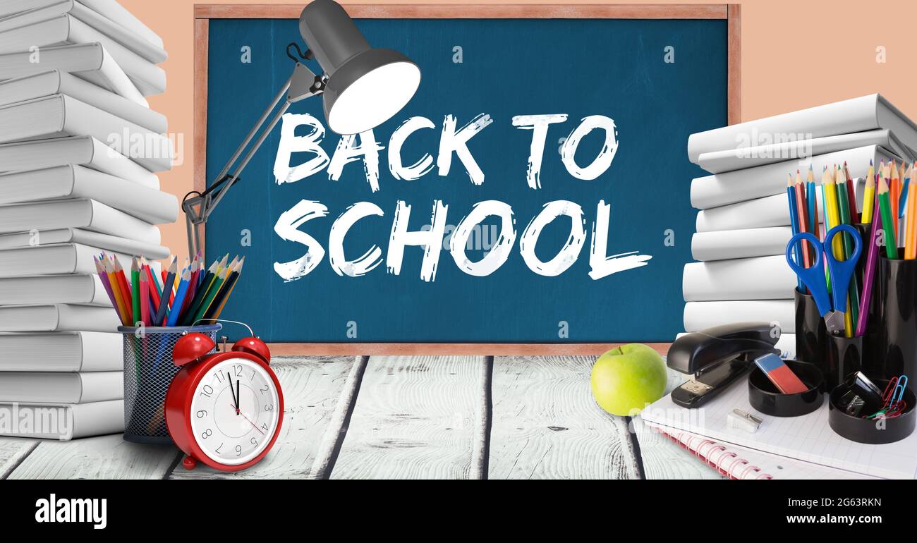 Back school concept animation text hi-res stock photography and images ...