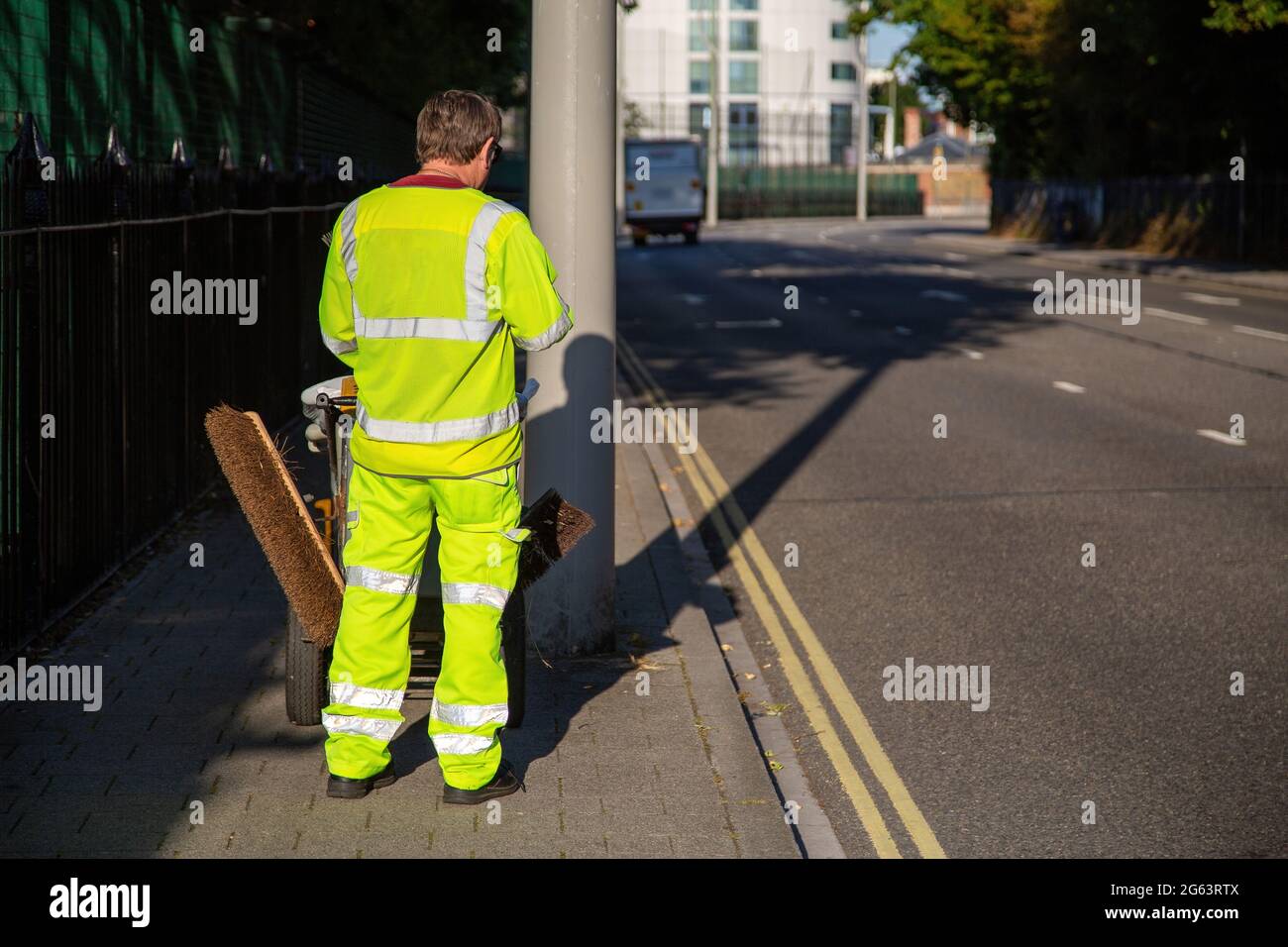 Road sweepers broom hi-res stock photography and images - Alamy