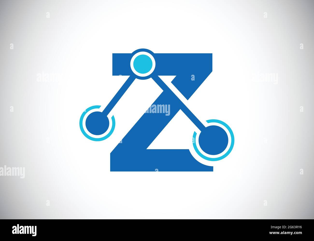 Initial letter Z with technology logo sign symbol. Suitable for ...